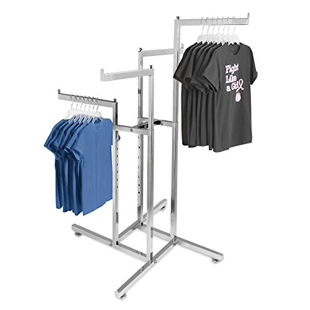Straight Arm Clothes Rack - 4 Way- ULINE