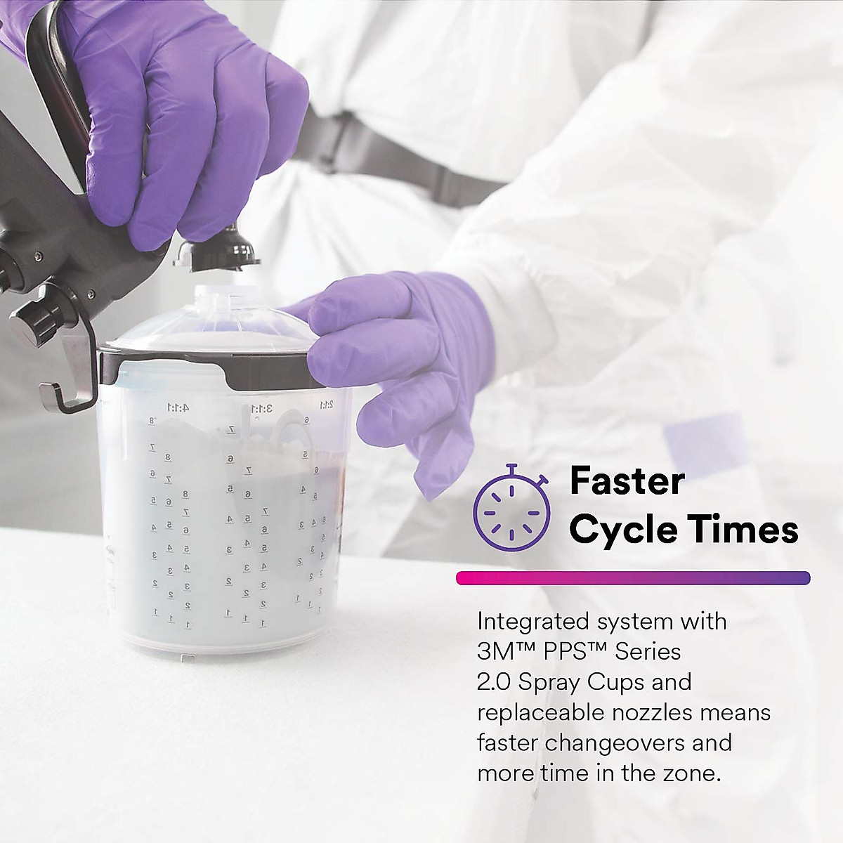 3M Performance Gravity HVLP Atomizing Head Variety Kit, 26730, Sizes 1.2, 1.3, 1.4, 1.6, 1.8, 2.0, for use Performance Spray Gun PPS 2.0 Paint Cups, Pack of 6, Black