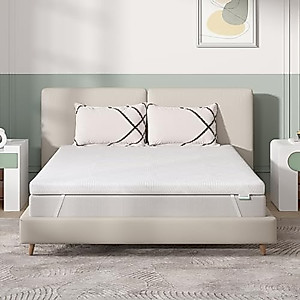 Novilla 2 Inch King Size Mattress Topper, Ultra Soft Memory Foam Mattress Topper King for Comfort & Cooling Night Sleep, Ventilated & Skin-Friendly, CertiPUR-US Certified