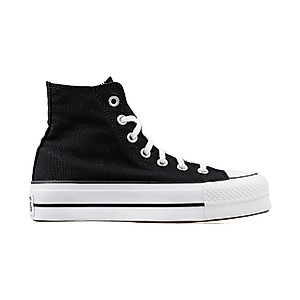 Converse Women's Chuck Taylor All Star Lift High Top Sneakers, Black/White/White, 8.5 Medium US