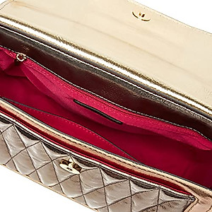 Betsey Johnson Snakin' Around Satchel, Gold