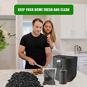 Shurex Odor Absorbing Filter Refills for Vitamix Eco 5 FoodCycler Food Waste Reducer, Replacement Activated Carbon for Vitamix Eco 5 Foodcycler Replacement Filters