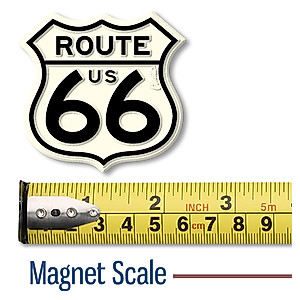 Small Route 66 Shield Highway Sign Magnet by Classic Magnets, 2.25" x 2.25", Collectible Souvenirs Made in The USA