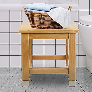 JIAHESHYP Bathroom Stool Bath Stool Non-Slip Waterproof Shower Stool, Shoe Stool, Portable Stool, for Kitchen, Bathroom, Garden & Outdoor (Size : 28 * 20 * 15cm)