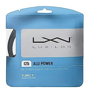 Luxilon Big Banger ALU Power 16 Gauge - 125 Polyester (Poly) Tennis Racquet String 2-Pack (2 Sets Per Order) - Best for Spin and Durability