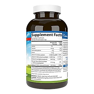 Carlson - ACES, Vitamins A, C, E + Selenium, Cellular Health & Immune Support, Antioxidant, 300 Softgels