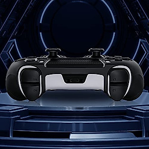 BRHE Anti-Slip Silicone Cover Case for ps5 Edge Controller Soft Rubber Protector Skin for ps5 Edge Wireless Controller with 2 Thumb Grip Caps