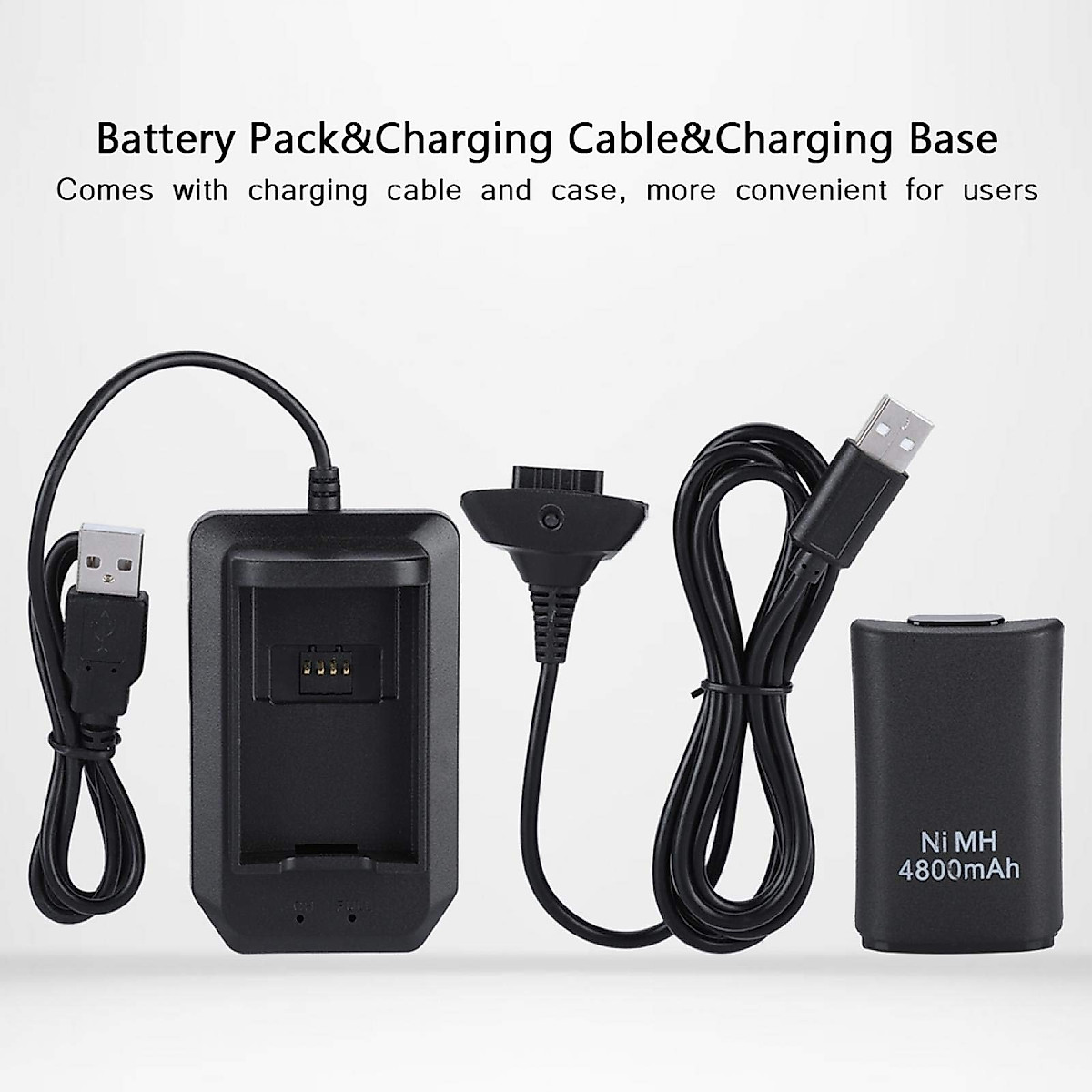 Rechargeable Battery Pack, 5.6 * 3.5 * 1.7cm/2.2 * 1.4 * 0.7inch USB 4800mAh Battery Pack Controller Charging Package , for 360