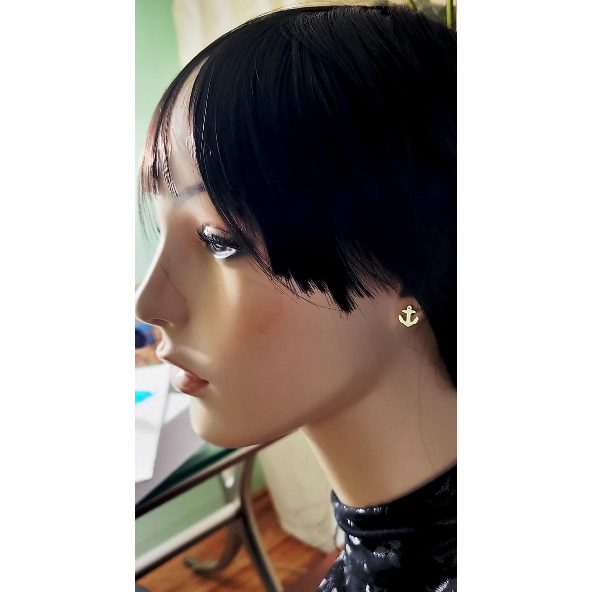 DianaL Boutique 316L Stainless Steel Nautical Marine Anchor Stud Earrings Gift Boxed Fashion Jewelry