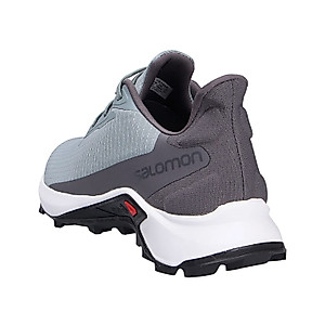 Salomon ALPHACROSS 3 Trail Running Shoes for Men, Trooper/White/Magnet, 10.5