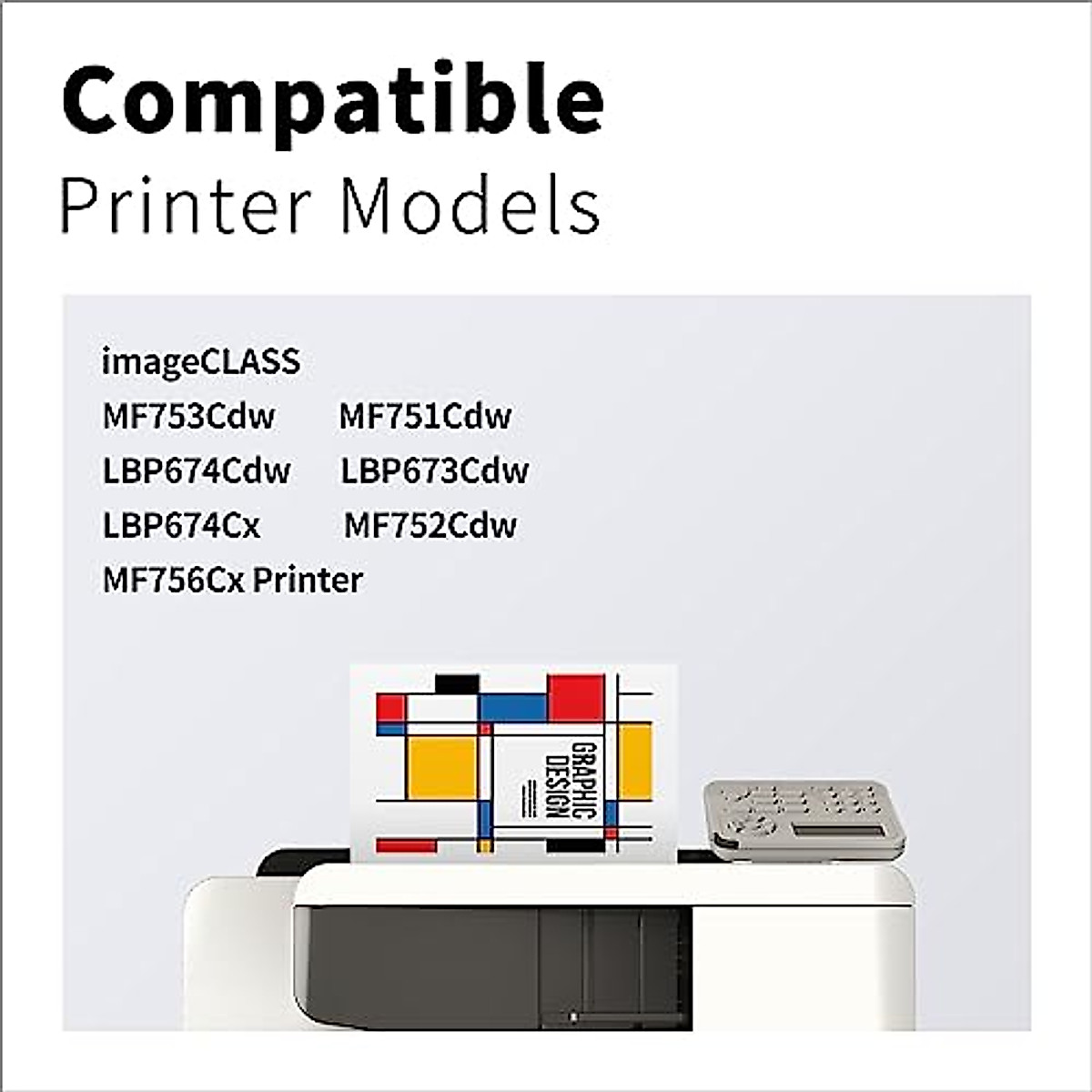 069 069H Toner Cartridge 4-Pack LemeroUexpect Compatible Replacement for Canon 069 069H Toner Cartridge for imageCLASS MF753Cdw MF751Cdw LBP674Cdw Printer, Black Cyan Magenta Yellow