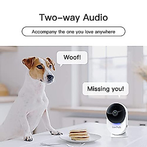 LAXIHUB 5GHz WiFi Security Camera Indoor Baby Monitor Cam White Home Pet/Dog/Cat Camera with App, 5Ghz/2.4Ghz Dual Bands,1080P FHD Night Vision, 2-Way Audio, Motion Detection Area Customized