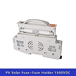 BASNI 5Set PV Solar Fuse Holder With10x85m1500VDC High Pressure Current Limit for Photovoltaic System Combiner Box (Color : 16A, Size : 5 Set)