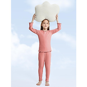 Resinta 3 Pack Girls Kids Thermal Underwear Set Toddler Soft Girls' Top and Long Johns Winter Base Layer Top & Bottom