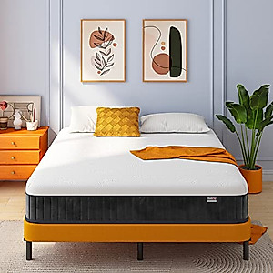 Swbvs Twin Mattress, 10 Inch Memory Foam Single Bed Mattress with Innerspring Hybrid Mattress in a Box Pressure Relief & Supportive Twin Size Mattress