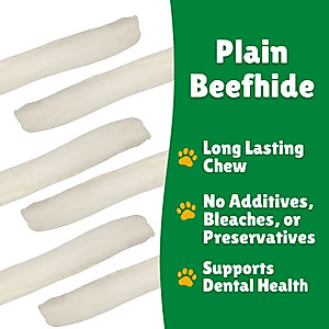 Lucky Premium Treats Plain Retriever Rawhide Sticks – All-Natural Rawhide Dog Treats for Large Dogs, Gluten Free Premium Large Dog Treats (14 Chews)