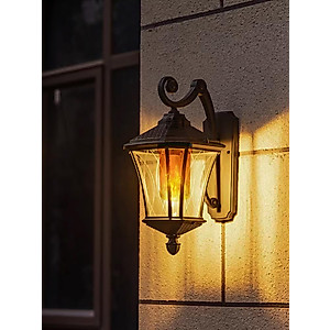 BHCORNER Smaller Size LED Flame Effect Light Bulbs - Halloween Decorations Outdoor Light Bulbs,E26/E27 Base Christmas Flickering Light Bulbs,Halloween Deco Night fire Light Bulb (2 Pack)