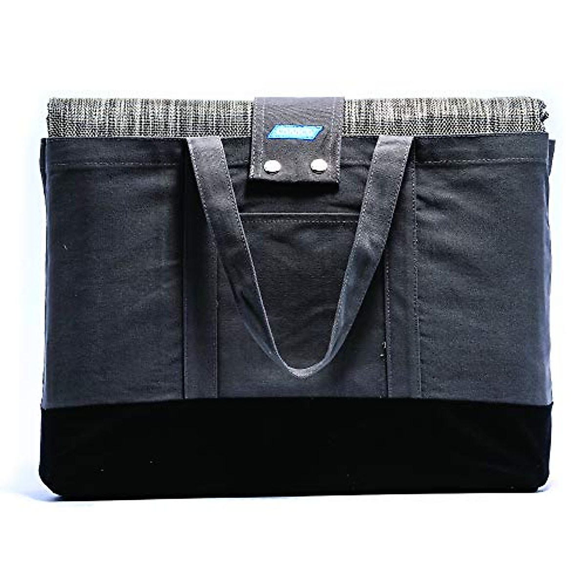 Camco Durable Reversible RV Camper Awning Mat with Carry Bag - Helps Avoids Dirt From Being Tracked - Perfect for Campsites, Beaches, Picnics 7' X 15'- Gray (42812)