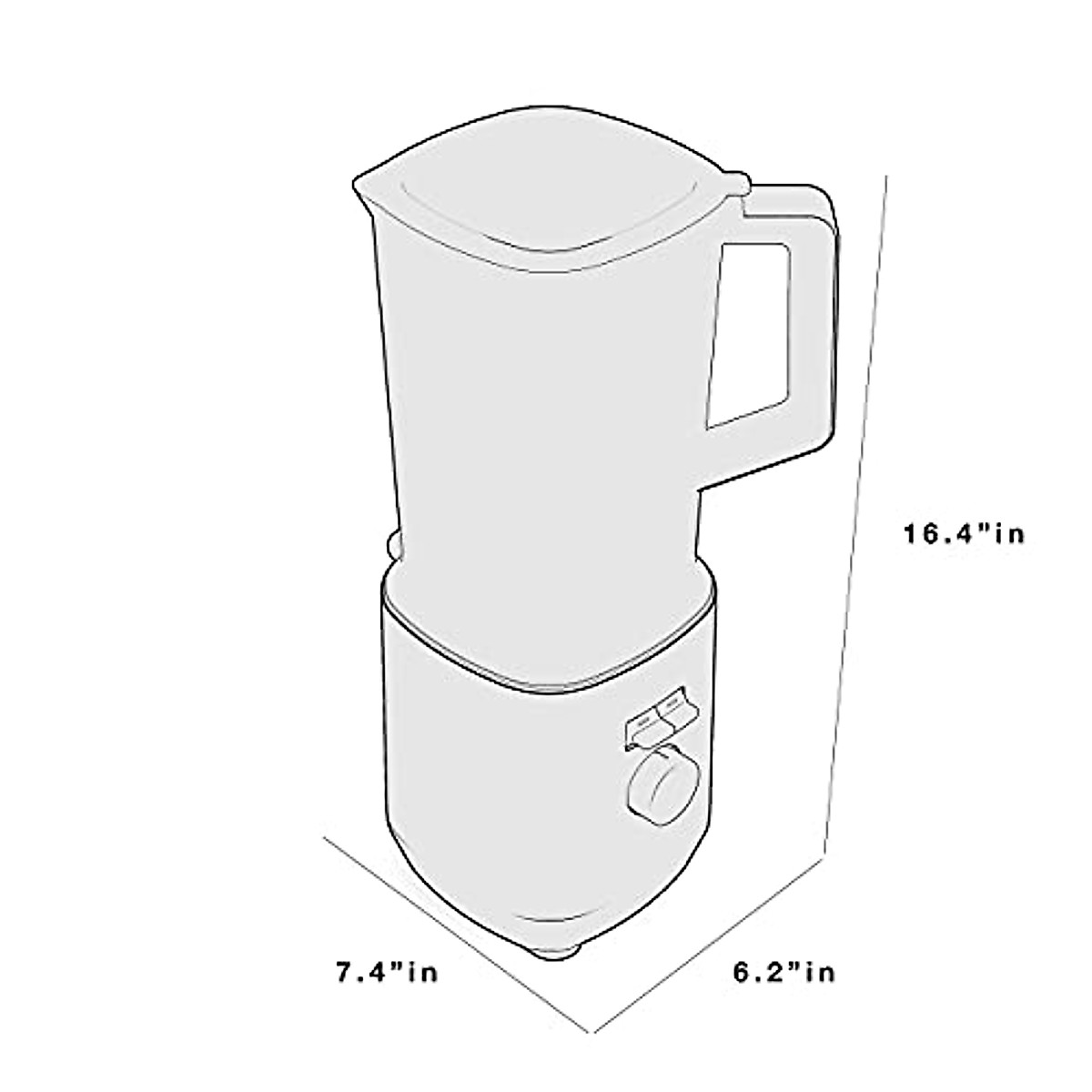 GE Blender | 5-Speed + Pulsing Option | Kitchen Essentials Blender for Shakes, Smoothies & More | Large 64 oz Tritan Jar, 7-9 Servings per Batch | Stainless Steel Blades & Exterior Finish | 1000 Watts