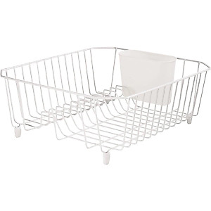 Rubbermaid 6008ARWHT White Twin Sink Dish Drainer