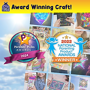 SUNGEMMERS Big Gem Mermaid & Dolphin Diamond Window Art Suncatcher Kit for Kids 6-8 9 10, Birthday Gifts for 7 Year Old Girl, Arts and Crafts for Girls Ages 8-12, Easter Basket Stuffers for Kids