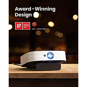 Anker Nebula Solar FHD 1080p Projector, 2x3W Speaker, Android TV, Built-in Stand, Autofocus, Keystone Correction, Digital Zoom, Screen Mirroring for Phones (Renewed)