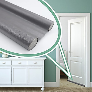 Door Bottom Sealing Strip Removable and Washable Under Door Draft Stopper Home Dorm Bedroom Sound Proof Noise Reduction Door EVA Draft Stopper Gray