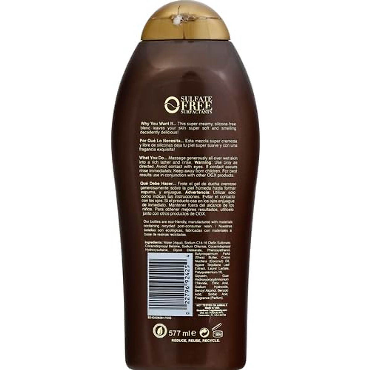 OGX Hydrating Moisture + Shea Soft & Smooth Body Wash, 19.5 Fl Oz