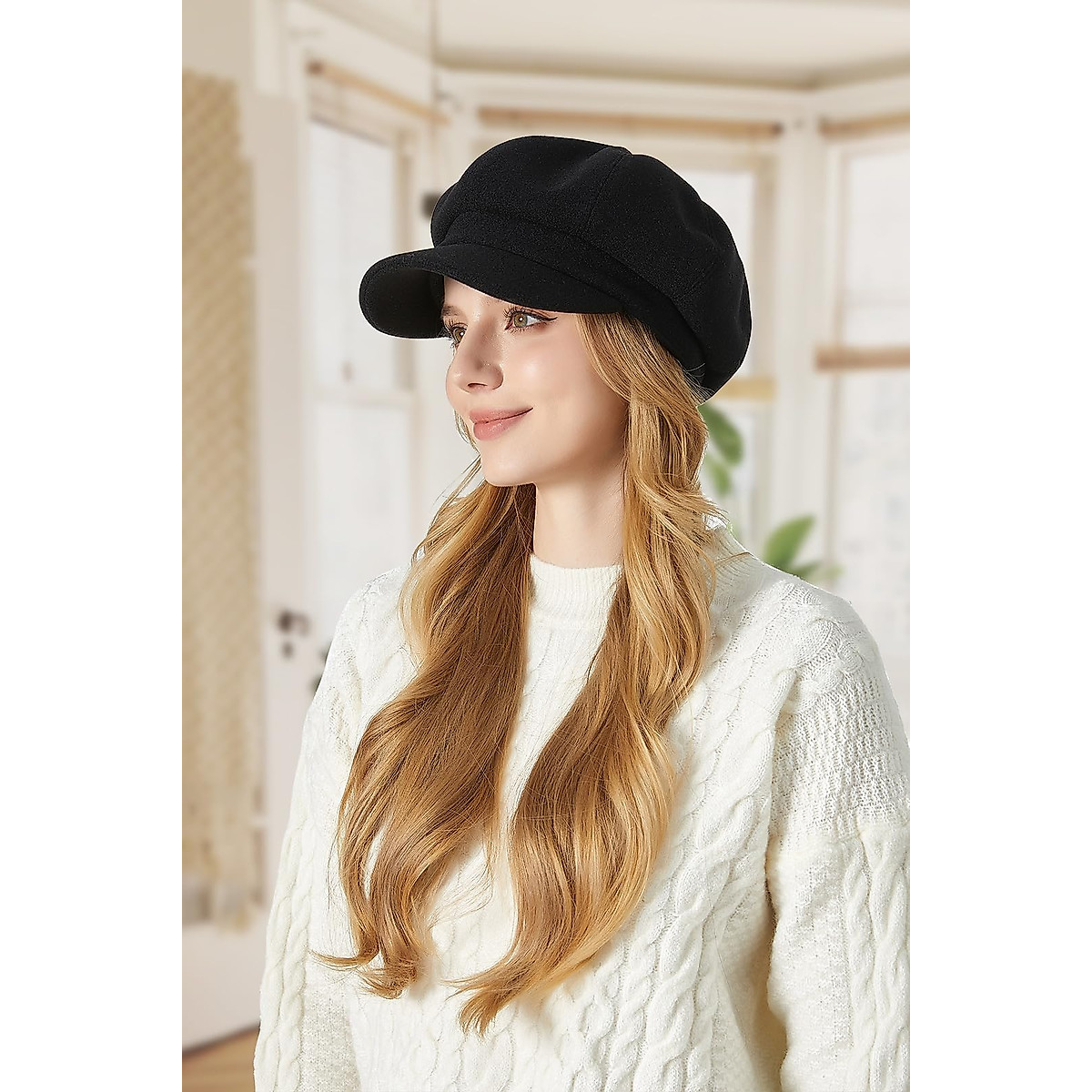 Sumolux Women Beret Cap Newsboy Hat French Wool Classic Autumn Spring Winter Hats