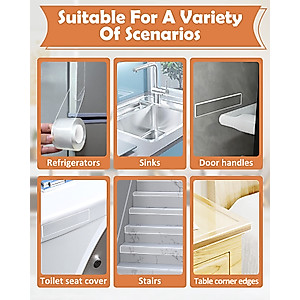 Baby Proofing,Edge Protector Strip, Clear Corner Protectors for Kids, Soft Baby Child Safety Corner Guards for Furniture Against Sharp Corners for Tables, Drawers, Sink, Wall 1.2in x 3.3ft