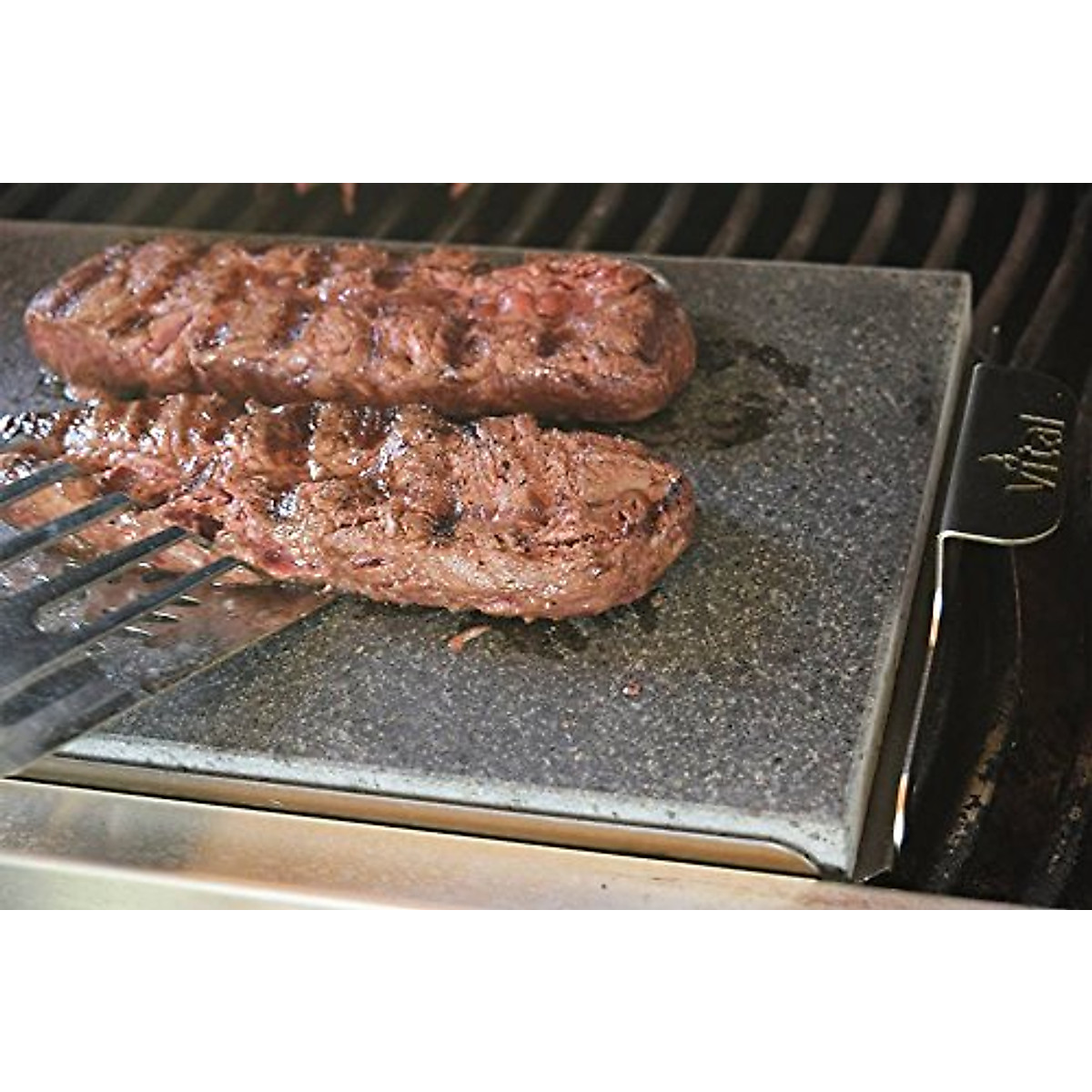 Vital VGL1000-01 Volcano Stone Cooking Tile, 8" x 12"