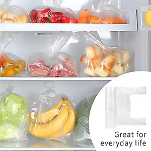 Muranana 12" x 16" Food Storage Bags Plastic Produce Bag, Grocery Clear Bag for Fruits, Vegetable, Bread, Plastic Bags, Food Storage Clear Bags, 350 Bags (1 Roll)