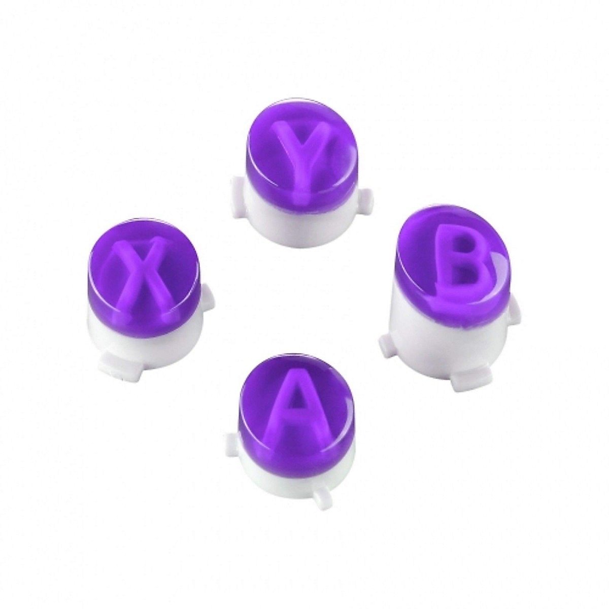 ABXY Buttons for Xbox One Controller Replacement Custom Colour Bullet Buttons Set Mod Kit for Xbox One/Xbox One S/Xbox One Elite (Purple)