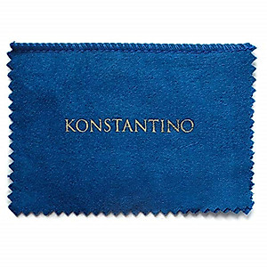 Konstantino Women's 925 Sterling Silver, Mother of Pearl & 18K Gold Ring, Size 7