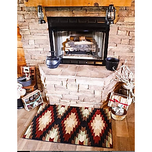Goods of the Woods Cabin Pine Cones Hearth Rug