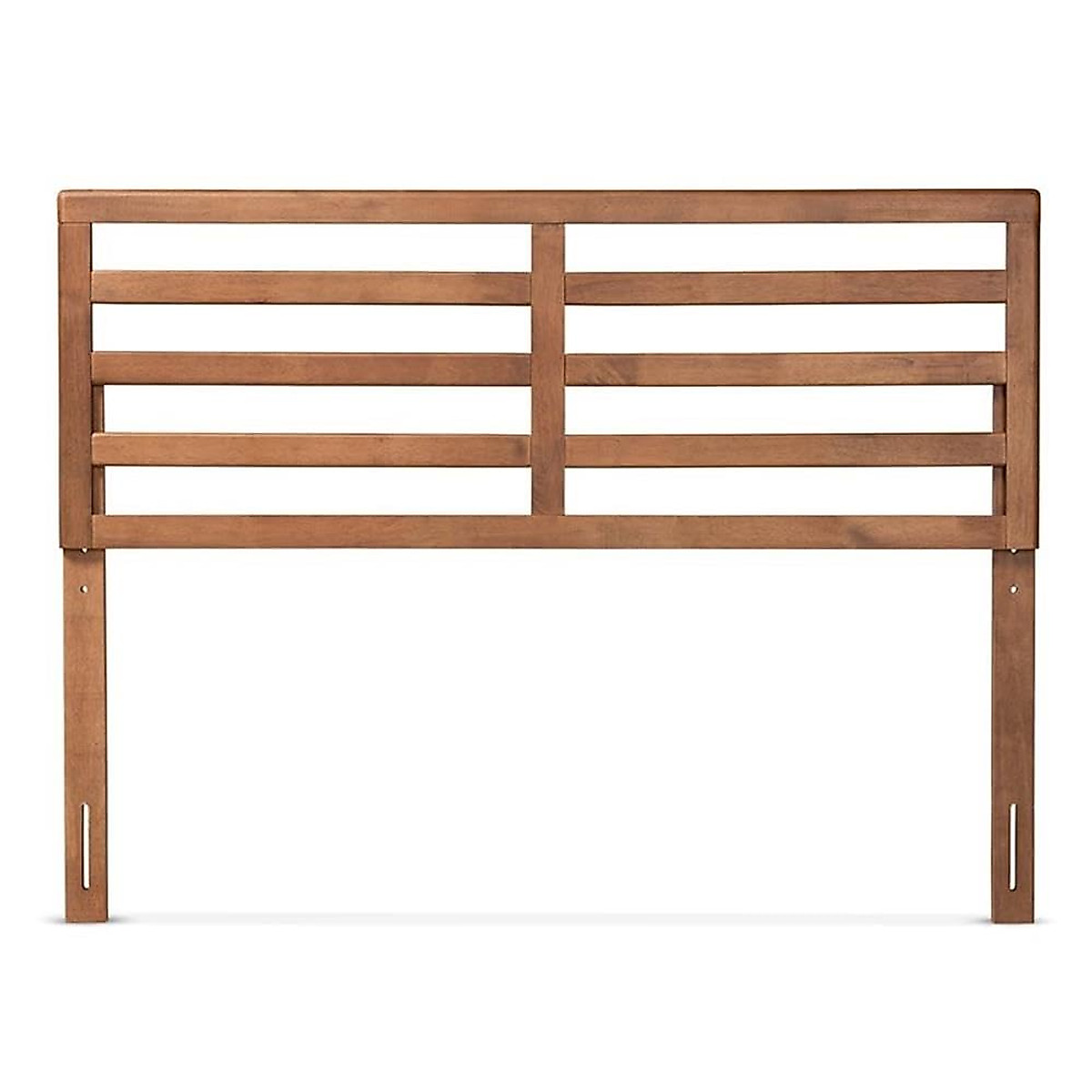 Baxton Studio Akemi Modern and Contemporary Ash Walnut Finished Wood Full Size Headboard