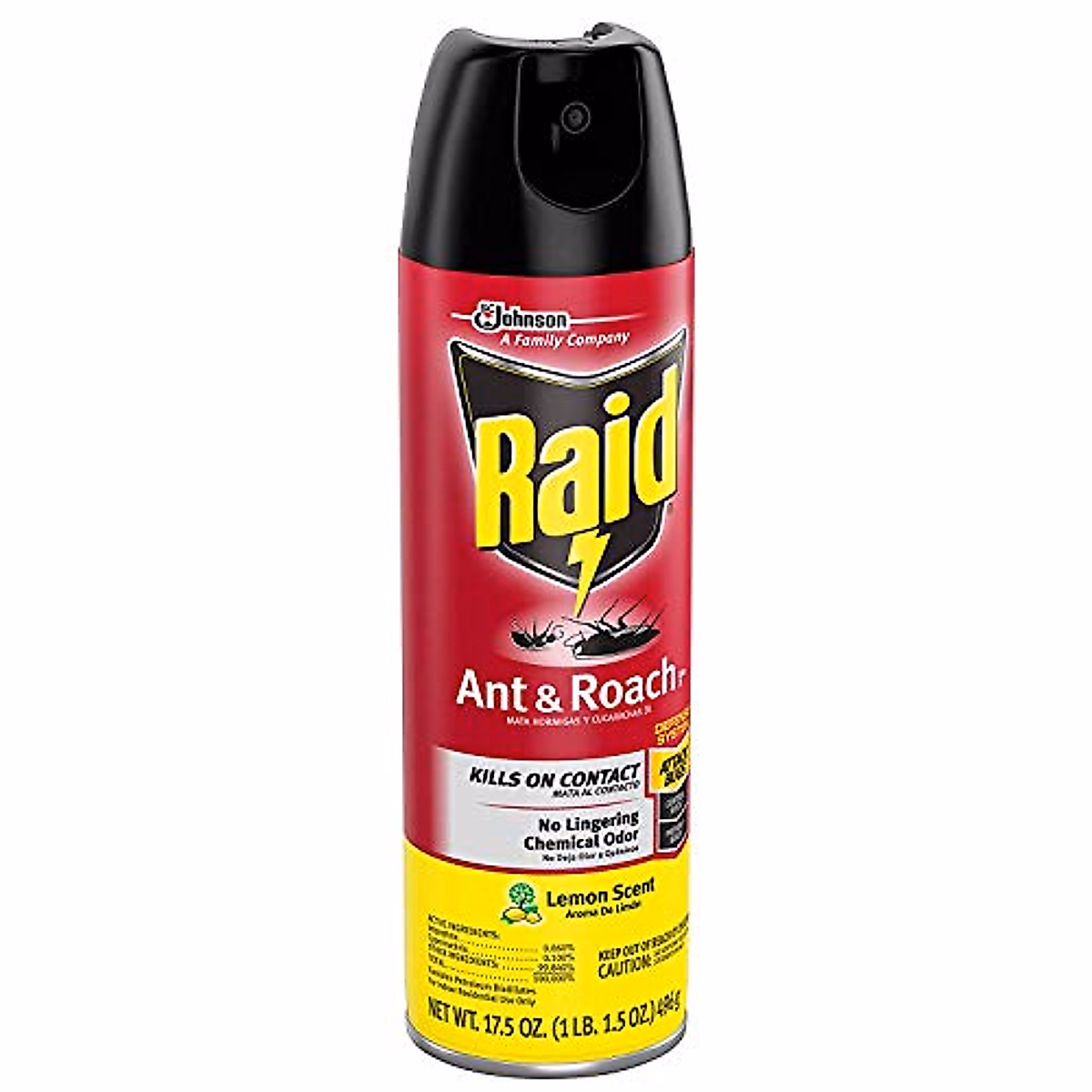 Raid Ant & Roach Killer Lemon Scent, 17.5 OZ (Pack - 3)