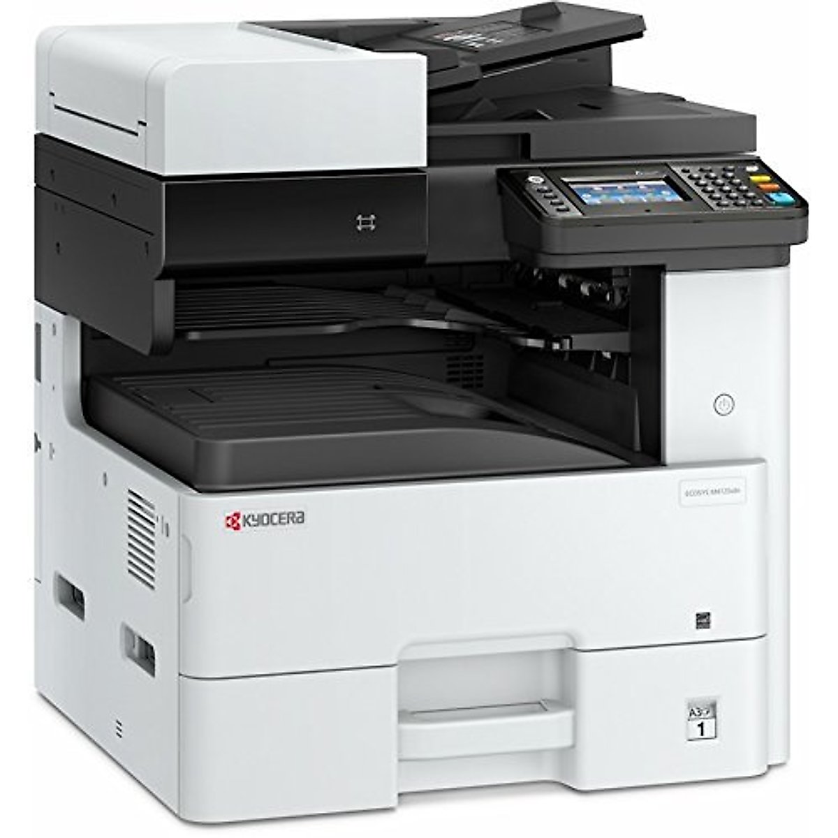 Kyocera 1102P22US0 Model ECOSYS M4125idn Monochrome A3 MFP Multi-Function Laser Printer (Print/Scan/Copy/Fax), 25 ppm B&W, Resolution 600 x 600 dpi Up To Fine 1200 x 1200 dpi, Duplex, HyPAS Capable