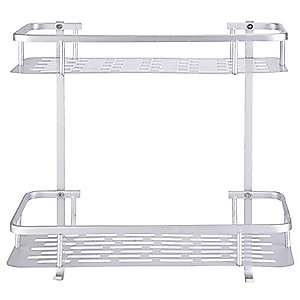 Aluminum Bathroom Storage Rack, Bathroom Storage Shelf, Sturdy Living Room for Home Bathroom Kitchen