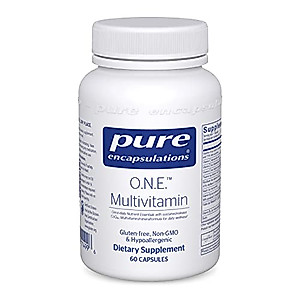 Pure Encapsulations O.N.E. Multivitamin | Once Daily Multivitamin with Antioxidant Complex Metafolin, CoQ10, and Lutein to Support Vision, Cognitive Function, and Cellular Health* | 60 Capsules