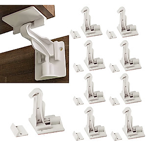 Invisible Baby Proofing Cabinet Locks - Upgraded Version with Strong Adhesive 10x Child Safety Proof Spring Locks for Cabinet & Drawer Toddler and Child Proofing Safety Latch Lock Solution by G2eComme