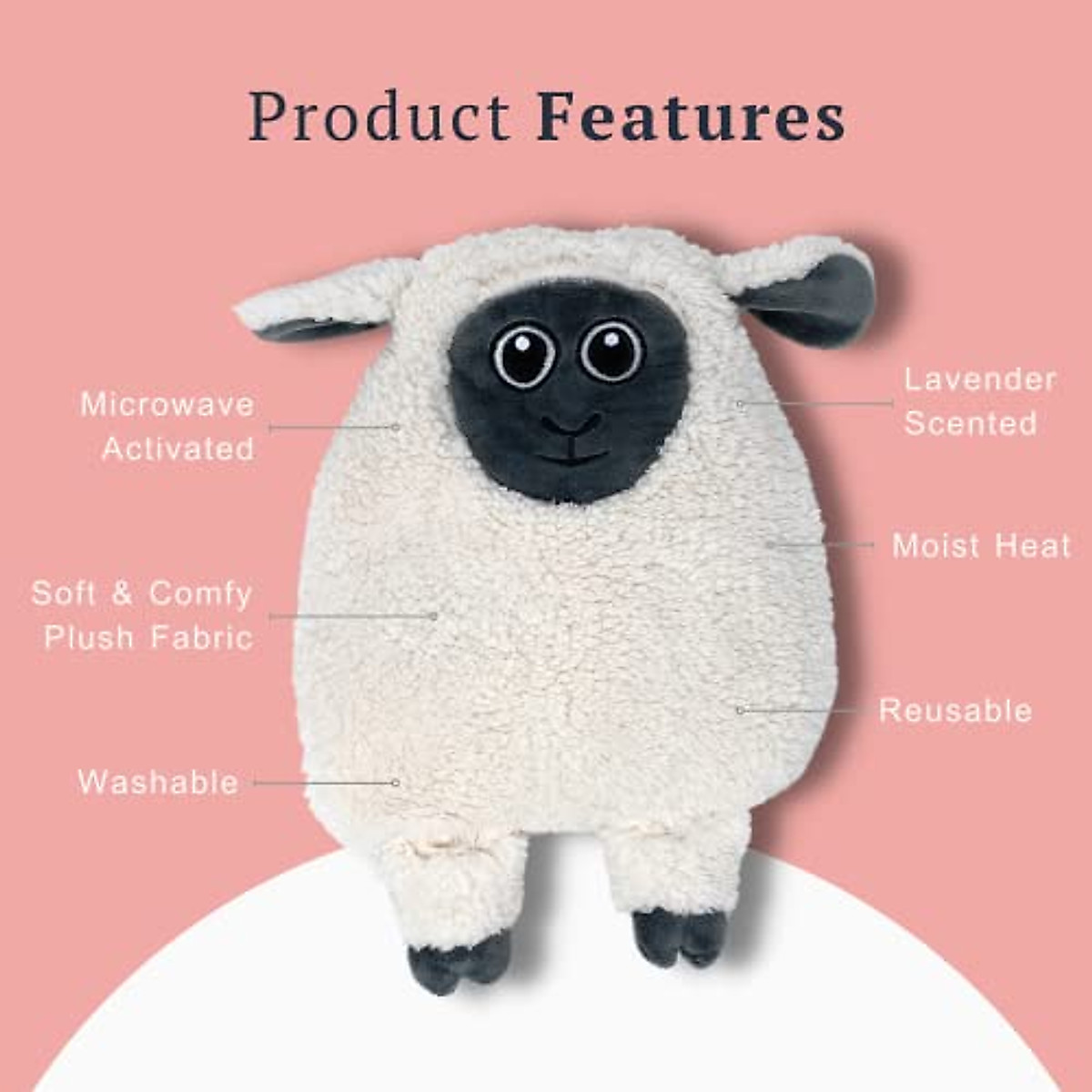 Solayman's Removable Lavender Scented Microwavable Heating Pad for Cramps