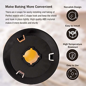 Dough Hook Shield for kitchen Mixer, Accessories and Attachments for Kitchen Stand Mixers, Make Your Bowl Lift Mixer Mix Without The Mess, Mixer Bowl Cover Lid Only for Kitchen Aid C Shape Hooks