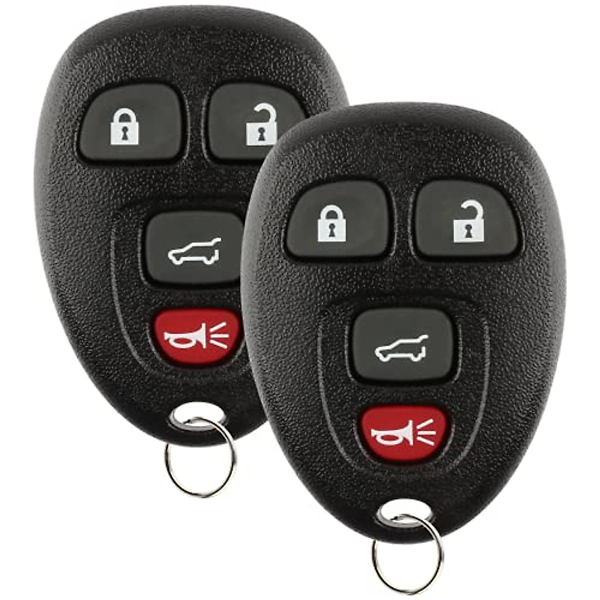2X KeylessOption Remote Key Fob for GM (15913416, 15194382, OUC60270)