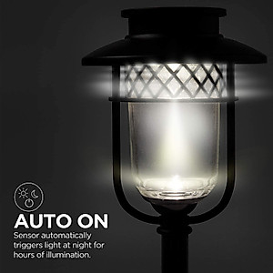 Home Zone Security Pathway & Garden Solar Glass Lights Stainless Steel (16-Set)