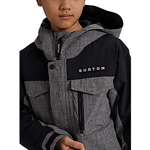 Burton Boys Covert Jacket, Heather Bog/True Black New, X-Small