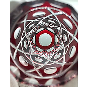 (Creative Series) Tamakiko Hexagonal Basket Shot Glass, Kiriko Glass, Shot Glass, Straight in Paulownia Box, Kiriko Workshop, Promitsu Made in Japan, Independent Kiriko Artist Mitsuki Saito