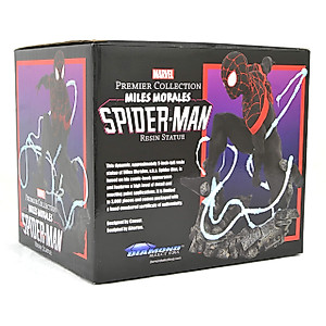 Marvel Premier Collection: Mile Morales Spider-Man Statue, Multicolor, 9 inches