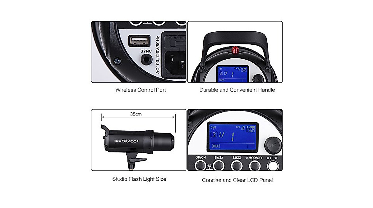 Godox SK400II 400Ws Studio Flash for Pro Photography
