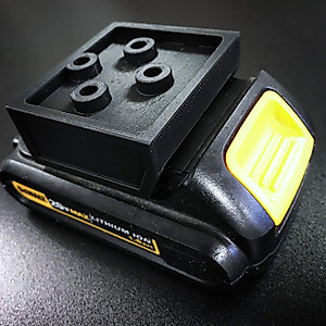 Battery Mount Adapter Dock Holder Compatible with Dewalt 20v Batteries.